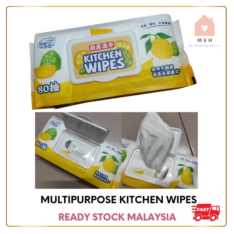 Kitchen Cleaning Wipes Multipurpose Kitchen Towel Kitchen Wipes 100 ...