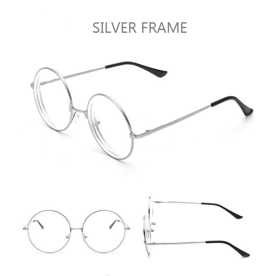 CYCF Unisex Korean Style Round Glasses Frame with transparent lens ...
