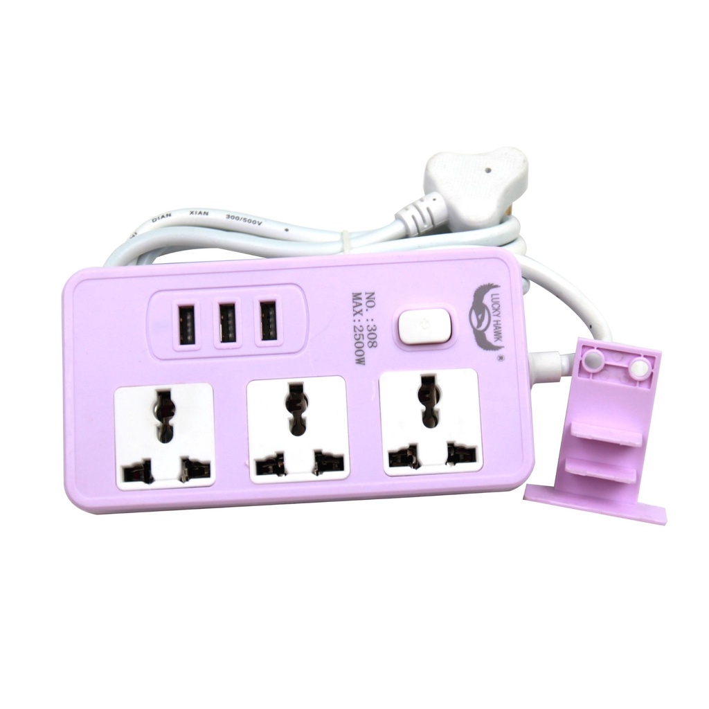 Trailing Socket USB Power Extension USB Charger Port 3x2 USB Adapter ...
