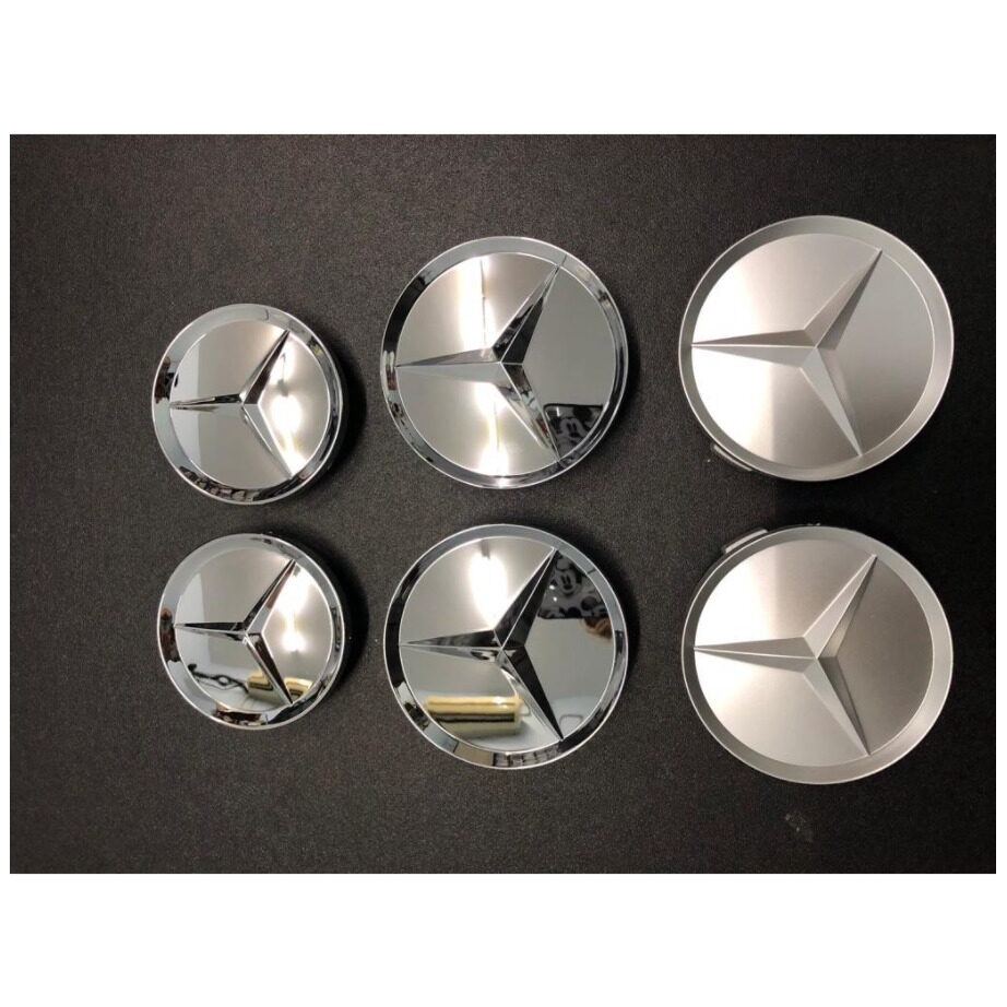 Mercedes Benz Oem Rim Cap Gloss Matte Silver | Shopee Malaysia