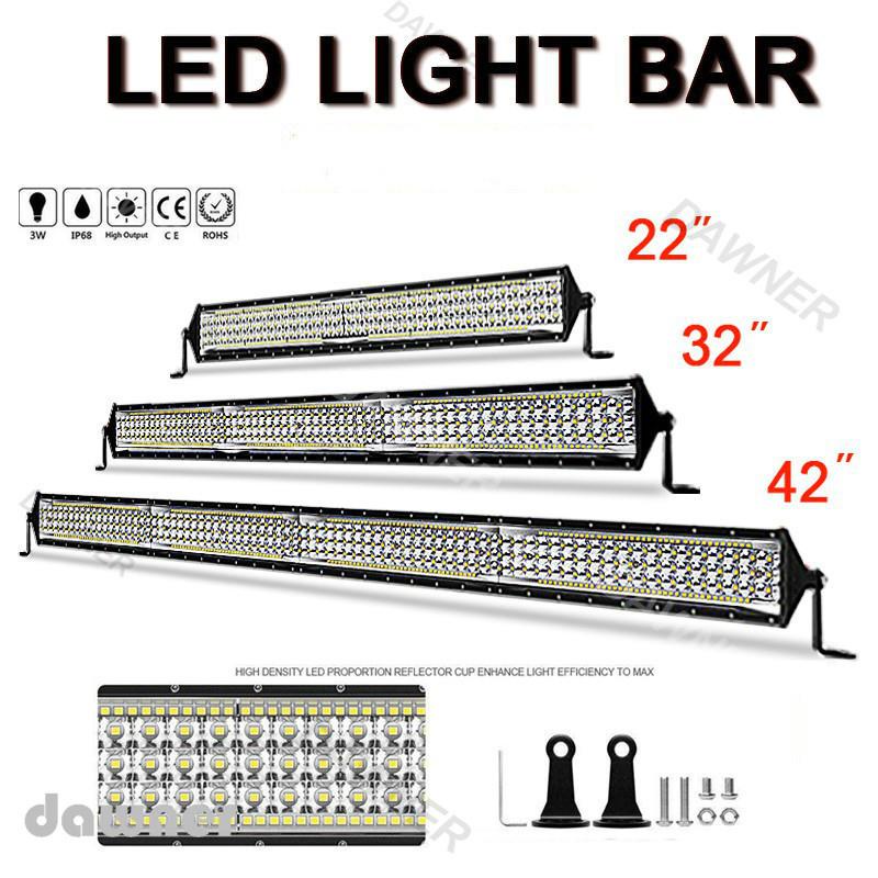 52 Inch LED Car Light Bar Work Light 12V/24V For Jeep Offroad Truck ar ...