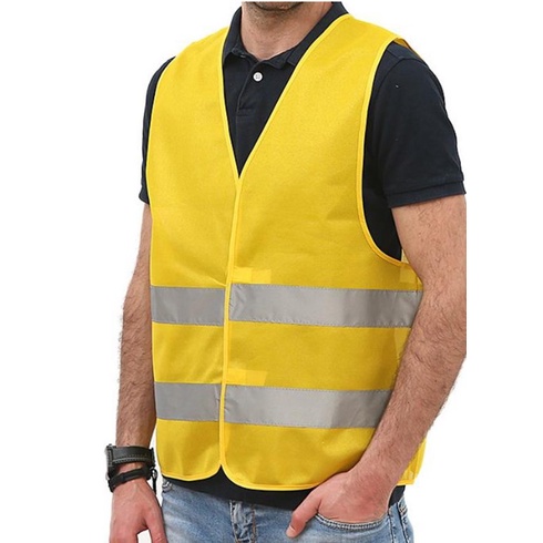 Safety Traffic Vest Reflectorized High Visibility (Yellow) | Shopee ...