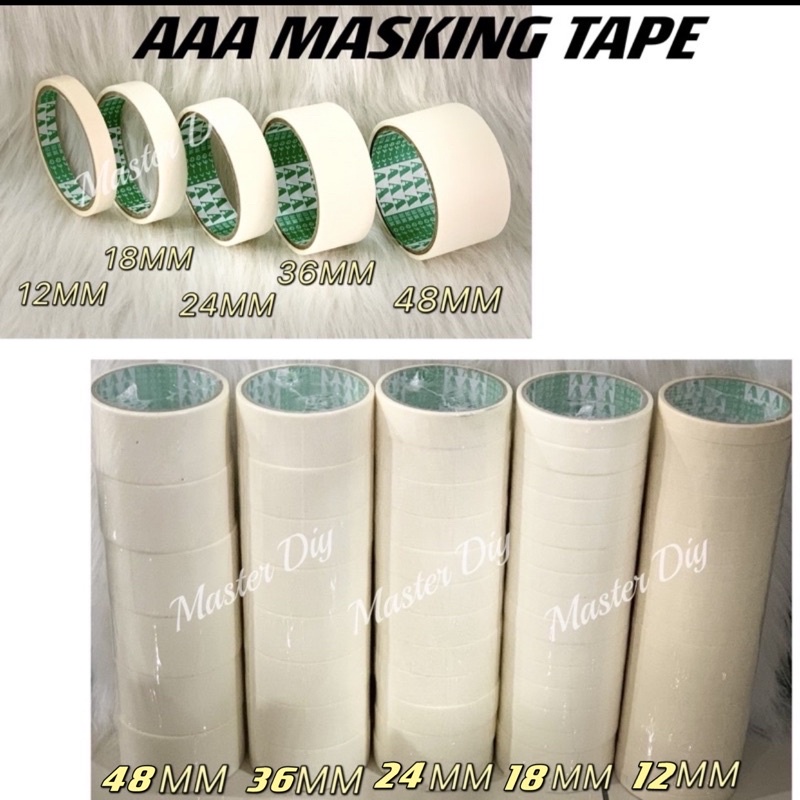 ‼️READY STOCK‼️AAA MASKING TAPE (12MM 18MM 24MM 36MM 48MM) / TAPE ...