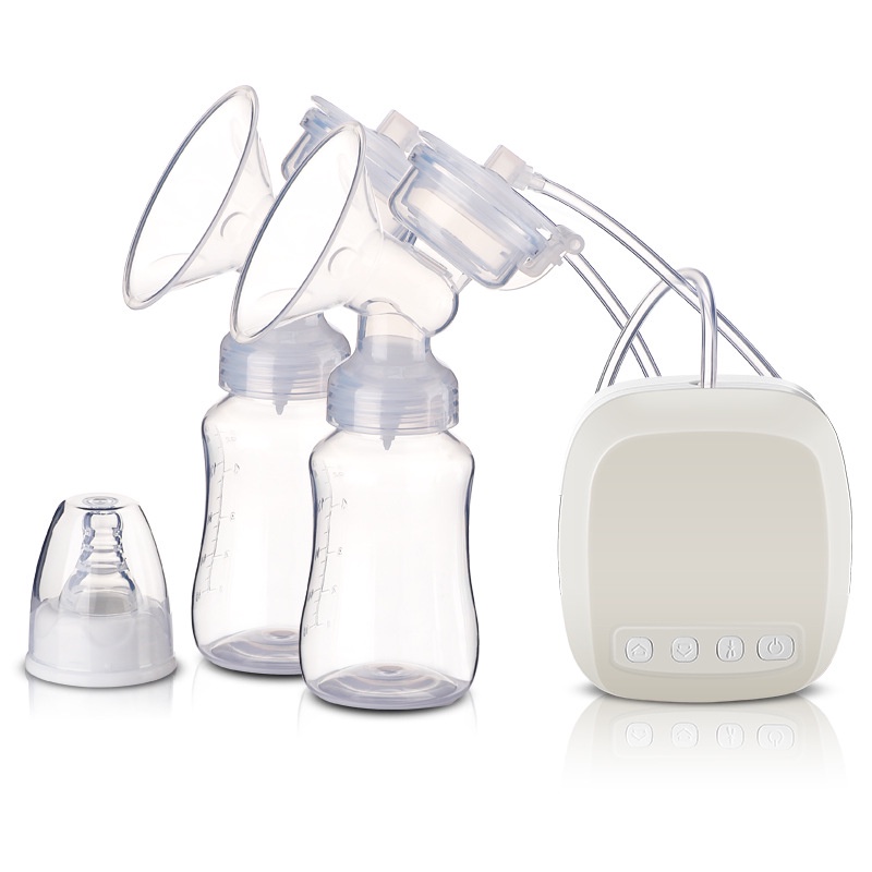 AMC Electric Double Breast Pump Kit with 2 Milk Bottles USB Powerful ...