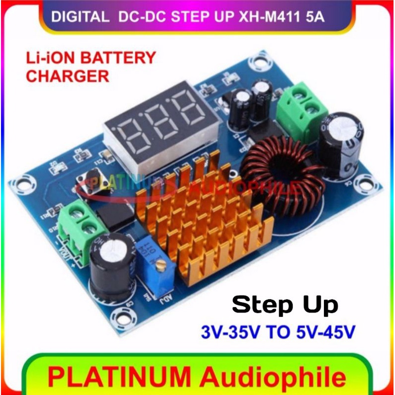 Step Up Digital DC To DC Adjustable DC-DC Step-Up Boost Converter ...
