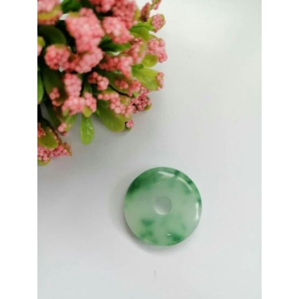 Loket Batu Jed Gemstone Agates Patern Donut Diameter Lubang 3mm ...