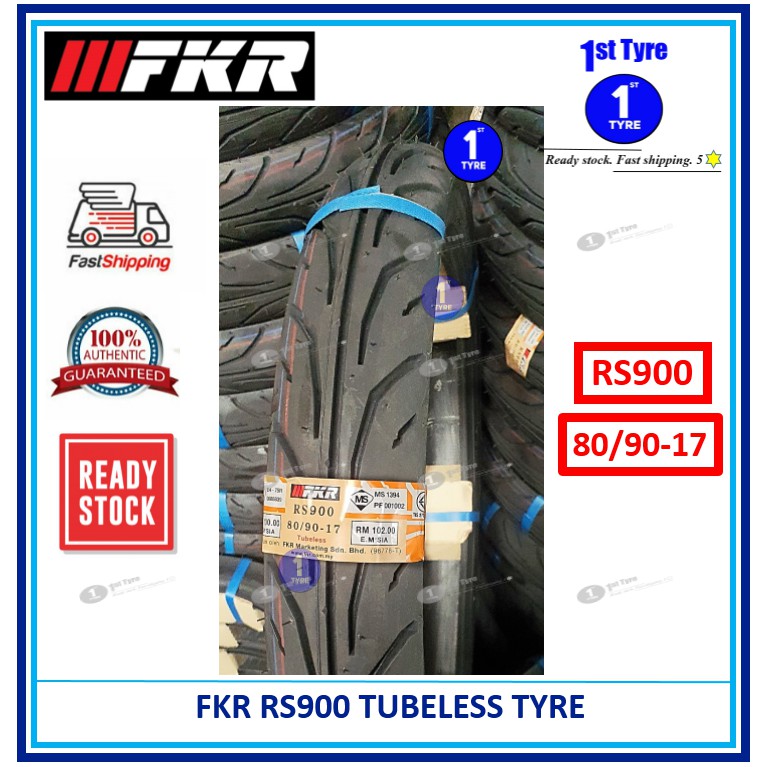 FKR MOTORCYCLE TYRE RS900 (BUNGA TAJAM) 60/80-17, 70/80-17, 80/80-17 ...