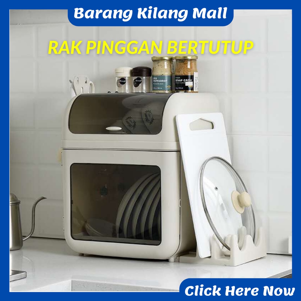 HIGH QUALITY🔥 ALMARI PINGGAN BERTUTUP RAK PINGGAN BERTUTUP DISH RACK ...