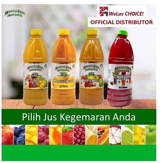 HALAL Mountain Fresh Jus Buah Imported 1.5L - Segar & Berkhasiat ...