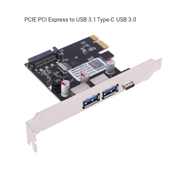 PCIe USB3.1 Type-C 1-port USB C USB 3.0 Type-A 2Port Card | Shopee Malaysia