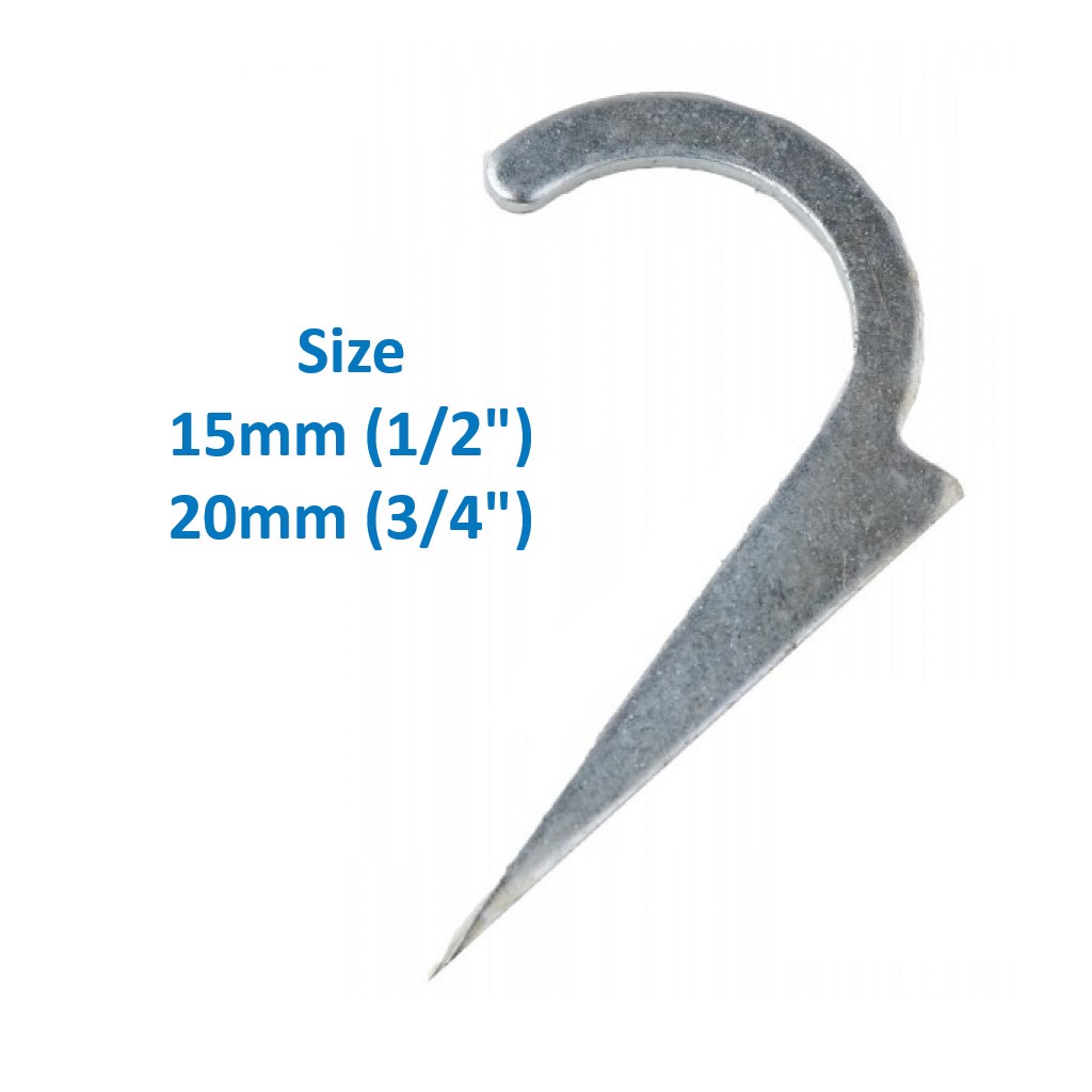 GI Pipe Hook Cangkuk Paip Air for (GI, Poly, PVC, etc) 1/2" 3/4" (15 ...