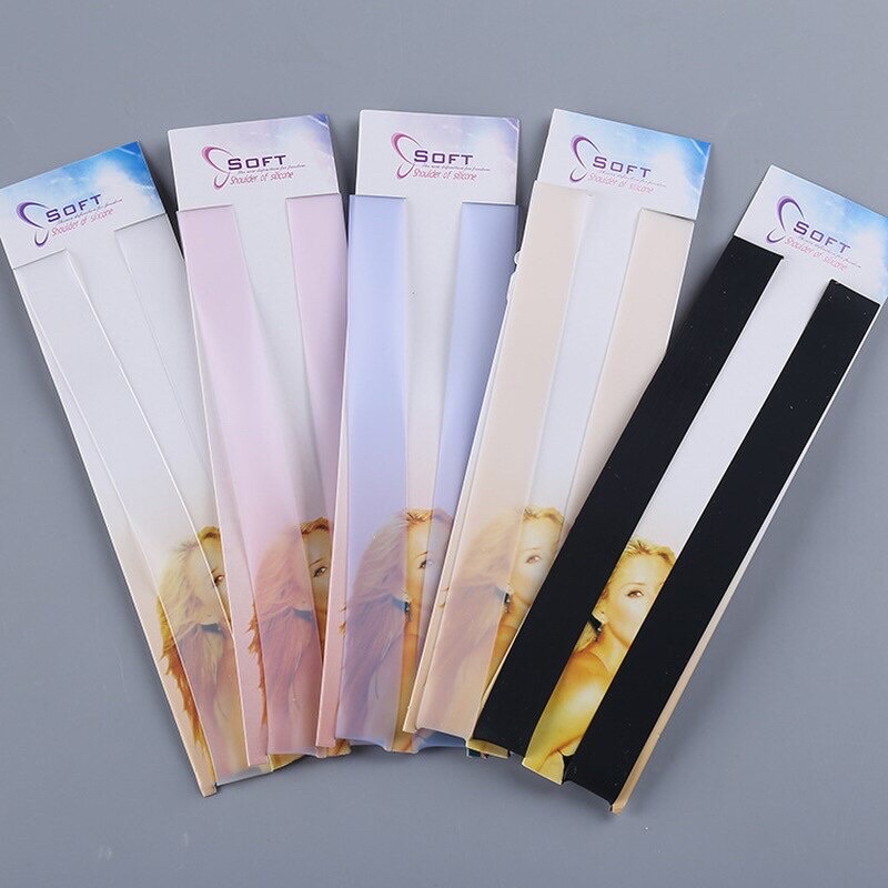 (Ready stock ) Adjustable Shoulder Transparent Silicone Invisible Strap ...