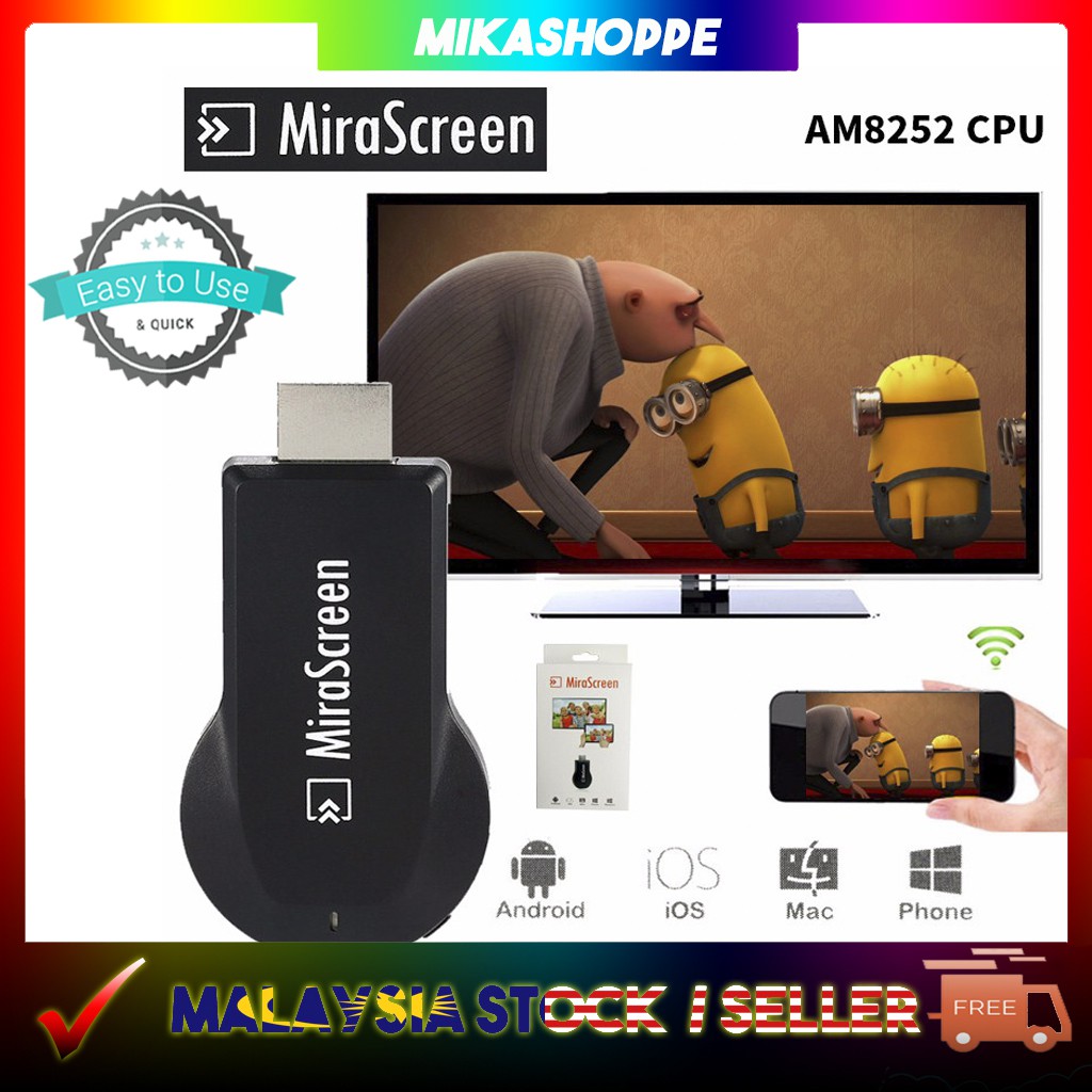 UNIVERSAL SCREEN MIRRORING RECEIVER MiraScreen dongles support Android ...