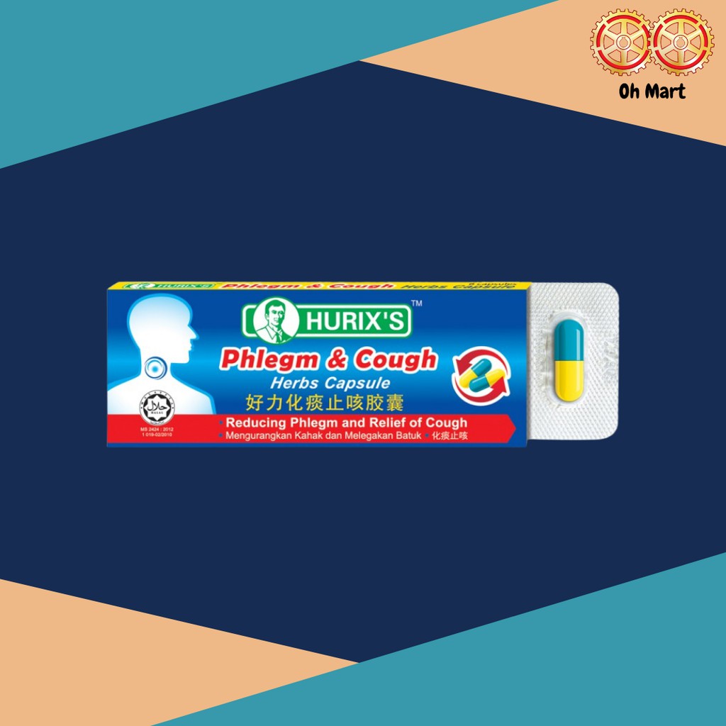 Hurix's Phlegm & Cough Herbs Capsule | Shopee Malaysia