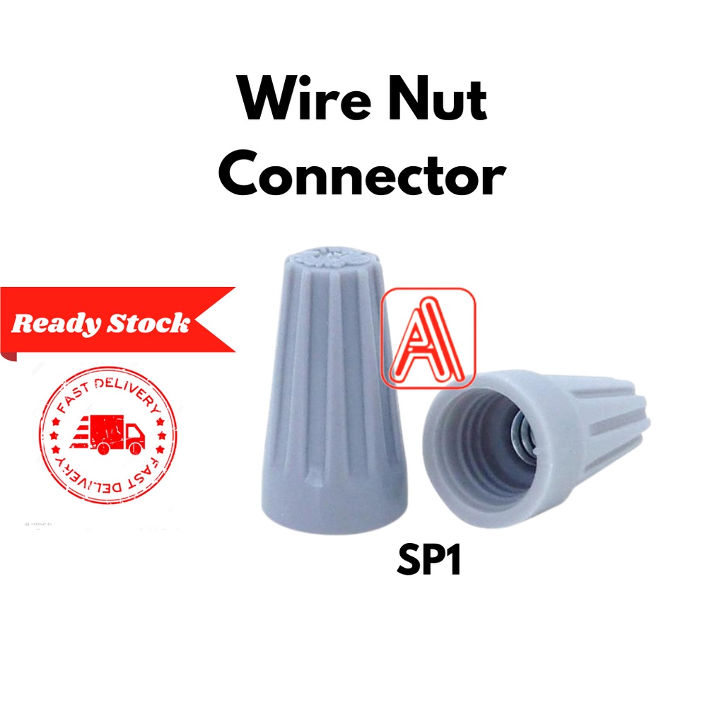 (100PCS) Wire Nut Connector SP1/SP2/SP3/SP4/SP5 | Shopee Malaysia