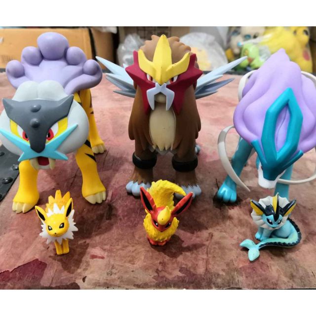 Pokemon _ Trio Beast Legendary Model (Entei, Suicune, Raikou) | Shopee ...
