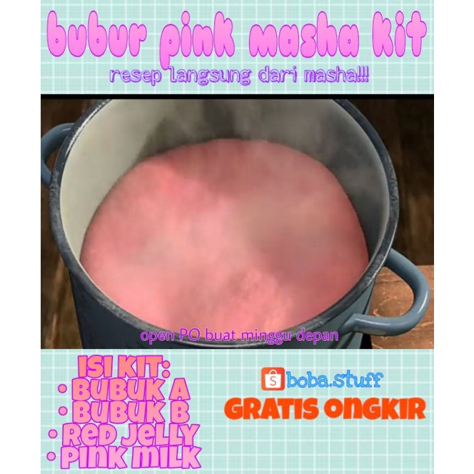 Pink Masha Porridge Kit Premium 100g | Shopee Malaysia