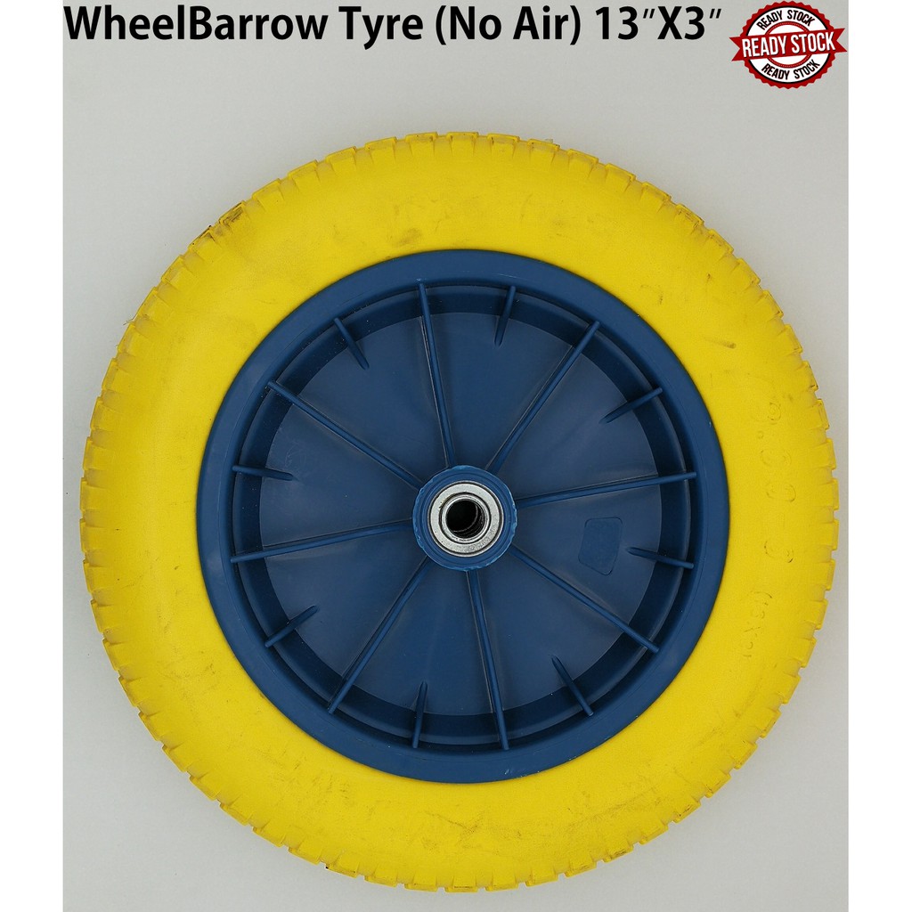 13 INCH x 3 INCH WHEEL BARROW TYRE(NO AIR) | KERETA SORONG TAYAR MATI ...