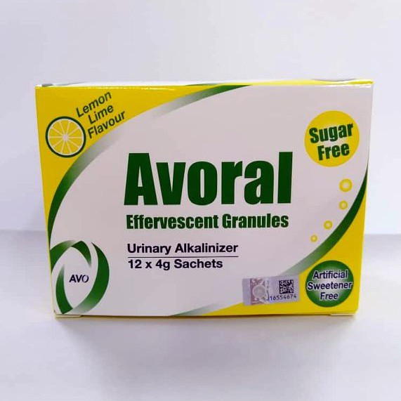 Avoral Effervescent Granules Urinary Alkalinizer 12x4g Sachets | Shopee ...