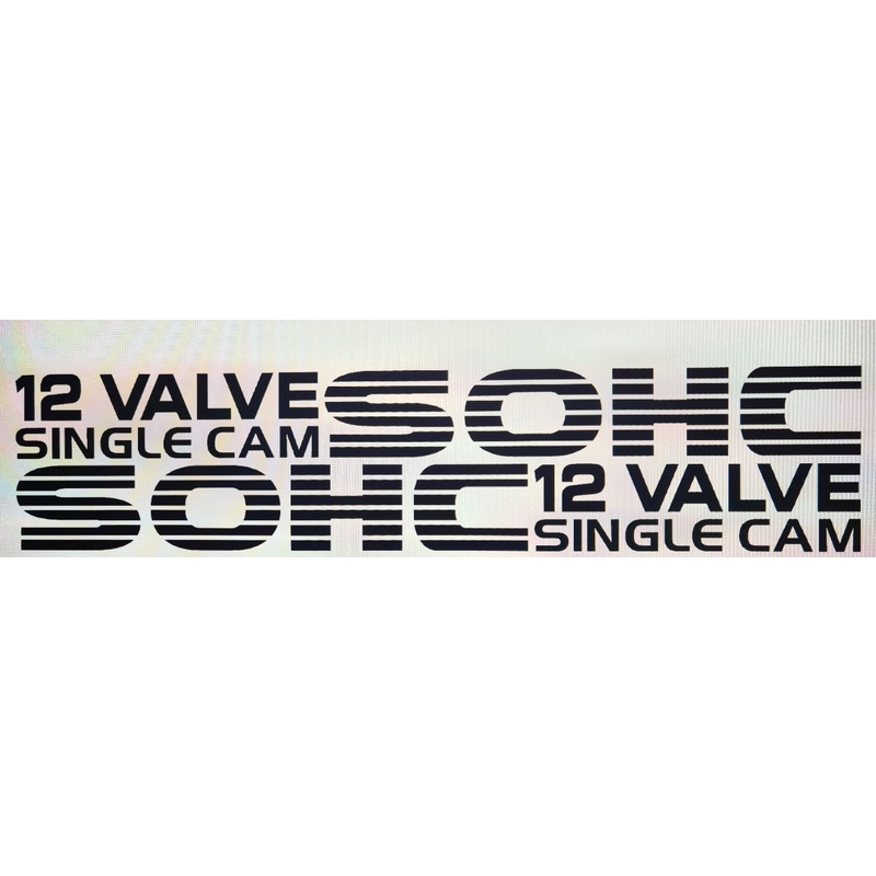 SOHC 12 VALVE SINGLE CAM PROTON WIRA/SAGA STICKER TEPI PINTU | Shopee ...