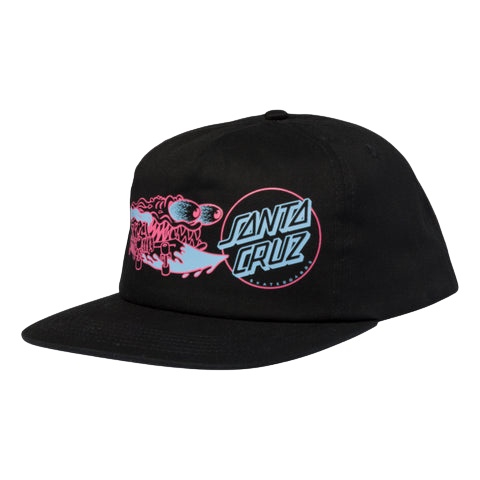 Santa Cruz Slasher Flip Snapback Mid Profile Hat ( Black ) | Shopee ...