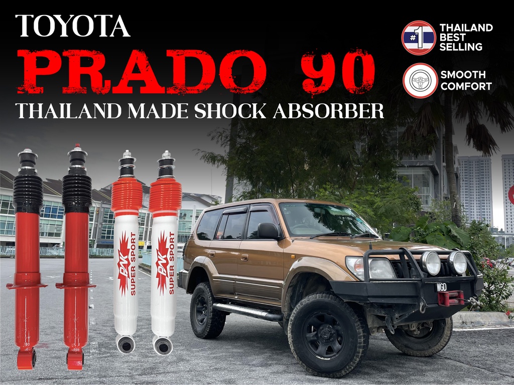 Toyota Prado 90 PNK Shock Absorber Prado 95 Prado Rzj95 Toyota Prado ...