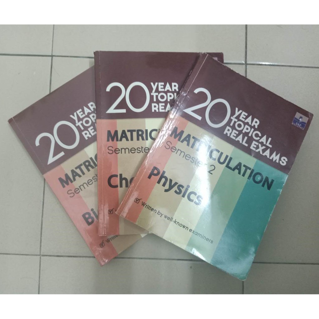 Matriculation Past Year Question (Biology,chemistry, physics) Semester ...