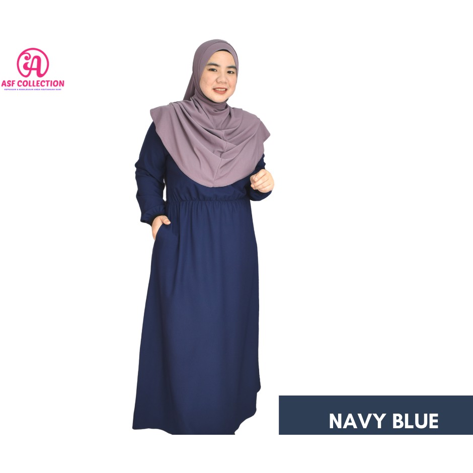 (XS-2XL) JUBAH DRESS MUSLIMAH/JUBAH GETAH DI PINGGANG/JUBAH UMRAH/JUBAH ...