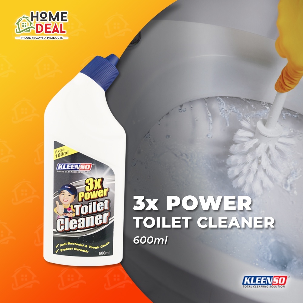 Kleenso 3 in 1 | Power 3x | Serai Toilet Bowl Cleaner 600ML Remove ...