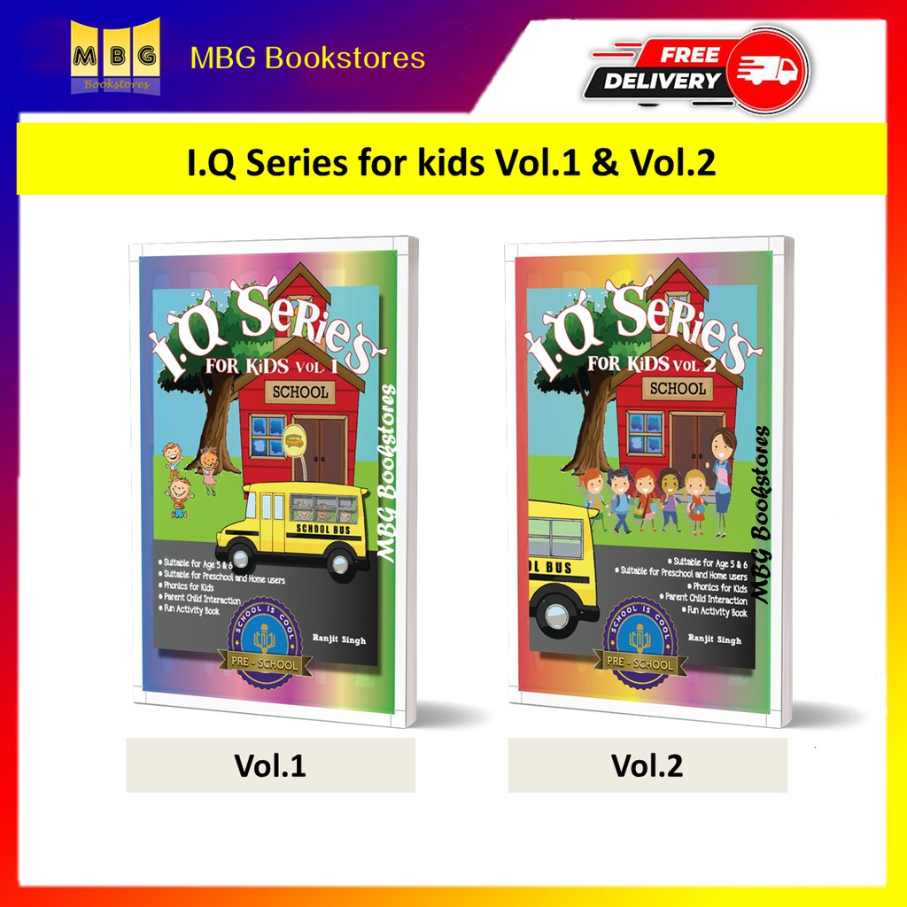I.Q Series for kids Vol.1 Vol.2 Activity book Preschool BUKU PENDIDIKAN ...