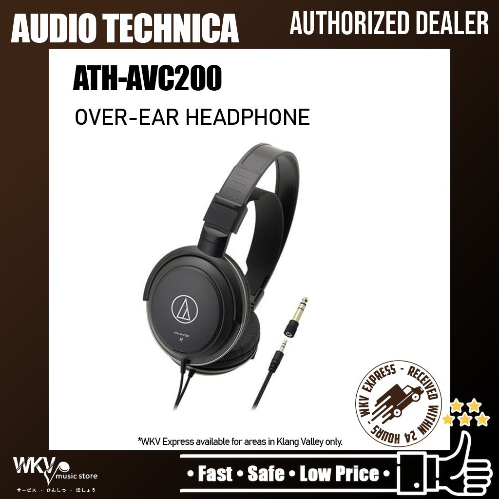Audio Technica ATH-AVC200 Over-Ear Headphone (ATHAVC200 / ATH AVC200 ...