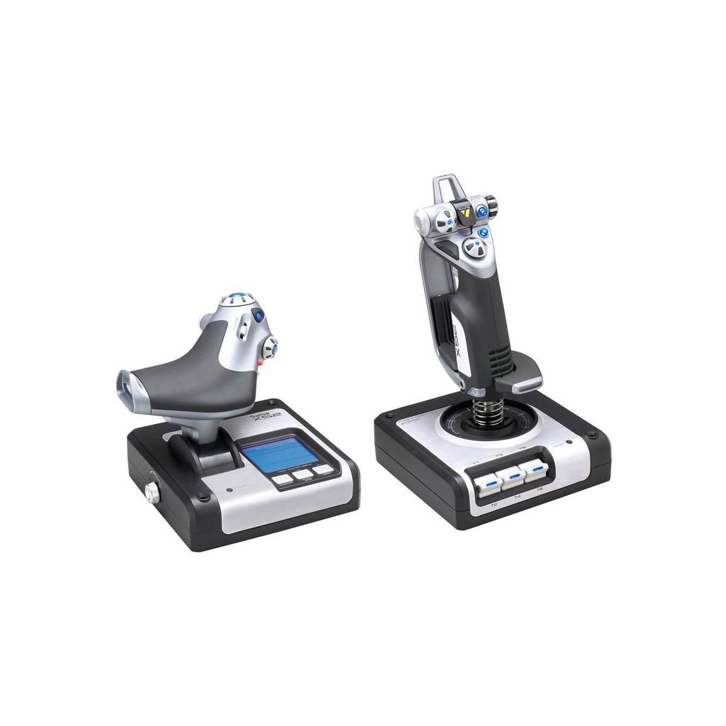 Logitech G X52 HOTAS aircraft joystick | Steering lever + throttle ...