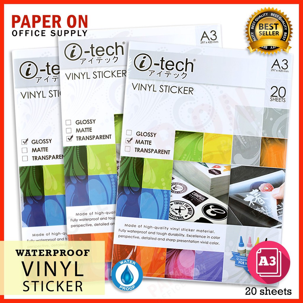 A3 I-Tech Vinyl Sticker | Shopee Malaysia
