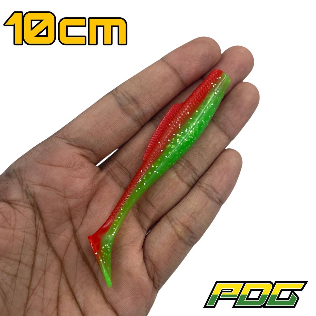 Soft Bait 10cm Soft Plastic Paddle Tail Umpan Siakap Haruan Clone Zman ...