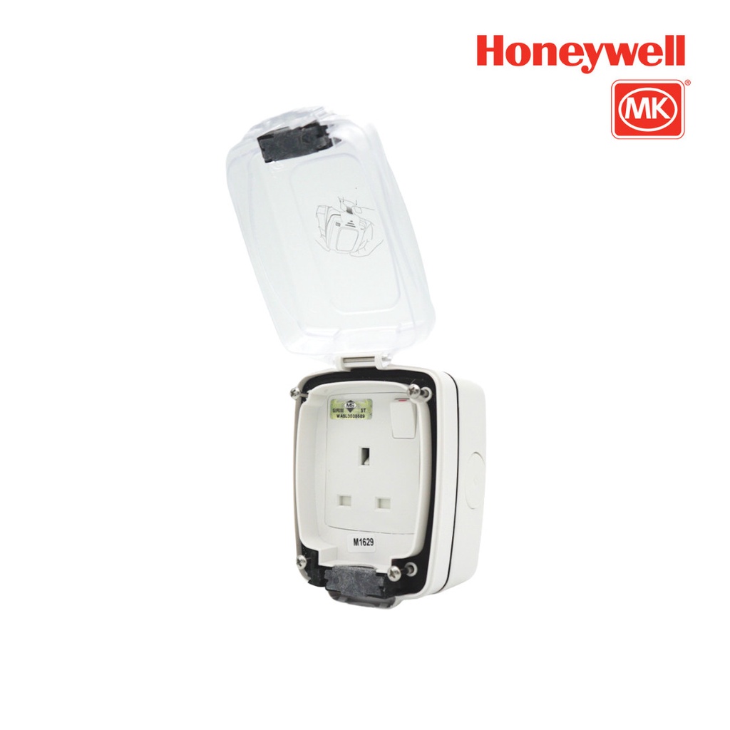 MK 86486 1 Gang 13A Outdoor Weatherproof IP66 Switch Socket Outlet ...