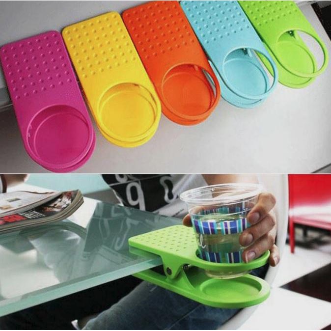 Clamp Drinking Bottle Holder Camping Table Clip Holder Glass Drinking ...