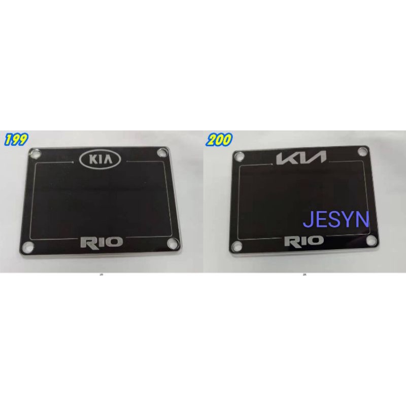 SANDBLAST ACRYLIC ROAD TAX STICKER HOLDER - KIA RIO | Shopee Malaysia
