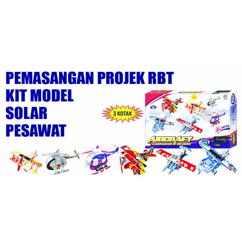 Pemasangan Projek RBT - Kit Model Solar Pesawat | Shopee Malaysia