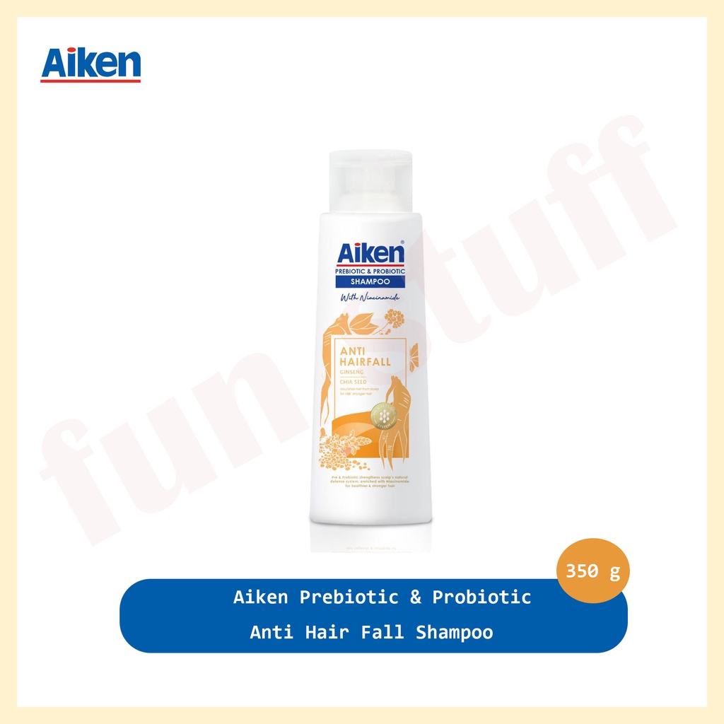 AIKEN Prebiotic & Probiotic Anti Hair Fall Shampoo (350g) | Shopee Malaysia