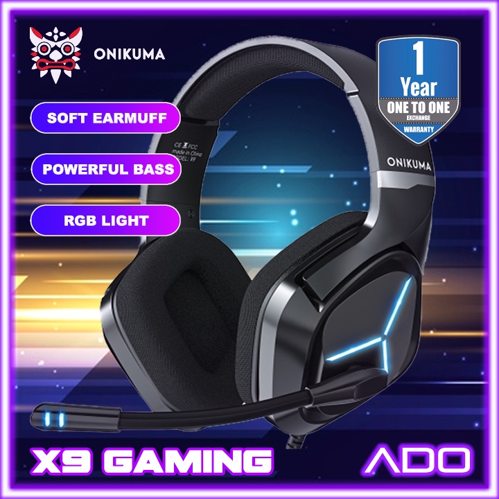 ONIKUMA X9 Wired Gaming Headset with Mic and Noise Cancellation ...