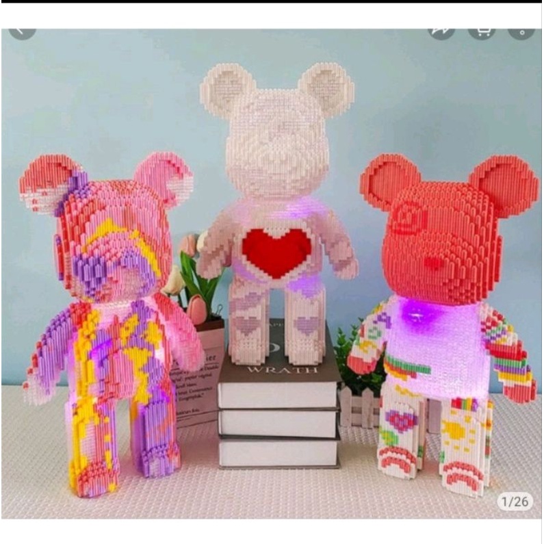 BEAR BRICK CONNECTION BLOCKS 46-55CM HEIGHT READY STOCK | Shopee Malaysia