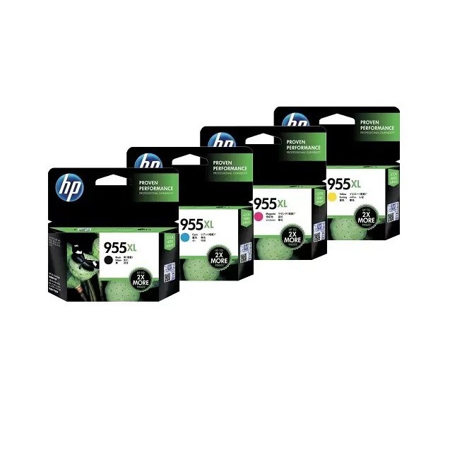 HP 955XL Original BK/C/M/Y Ink Cartridge L0S72AA/L0S63AA/L0S66AA ...