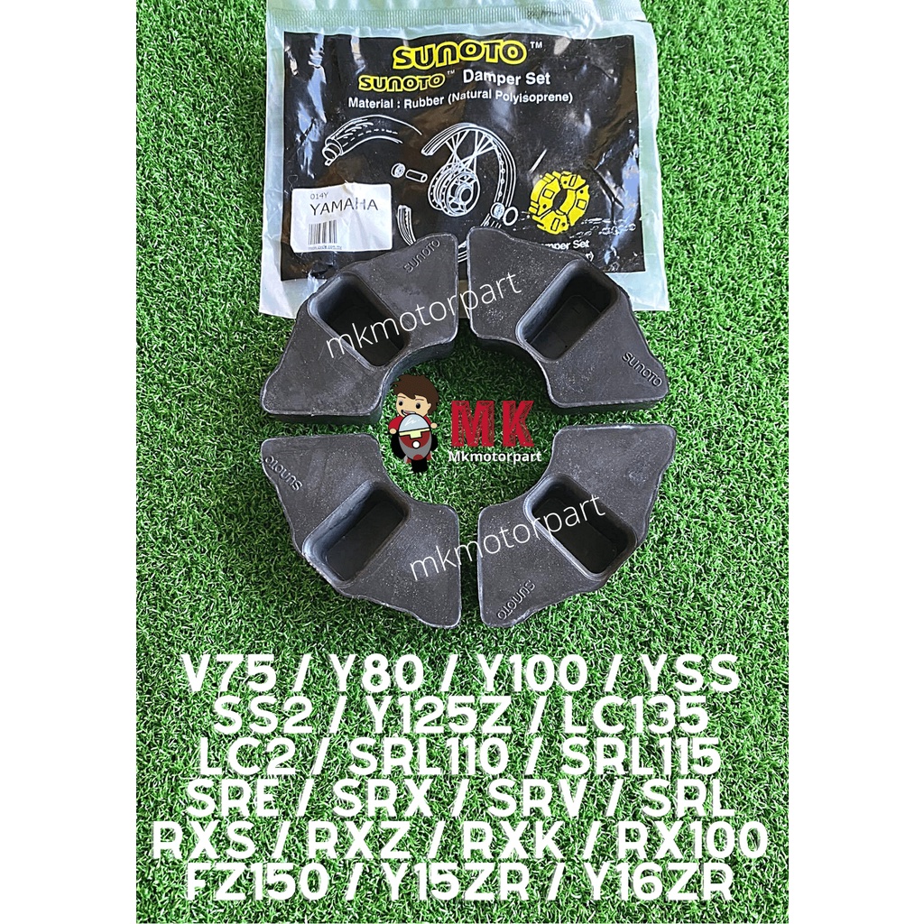 (SUNOTO) Hub Rubber YAMAHA Y80 Y100 Y110 SS2 Y125Z LC135 LC2 SRL110 ...