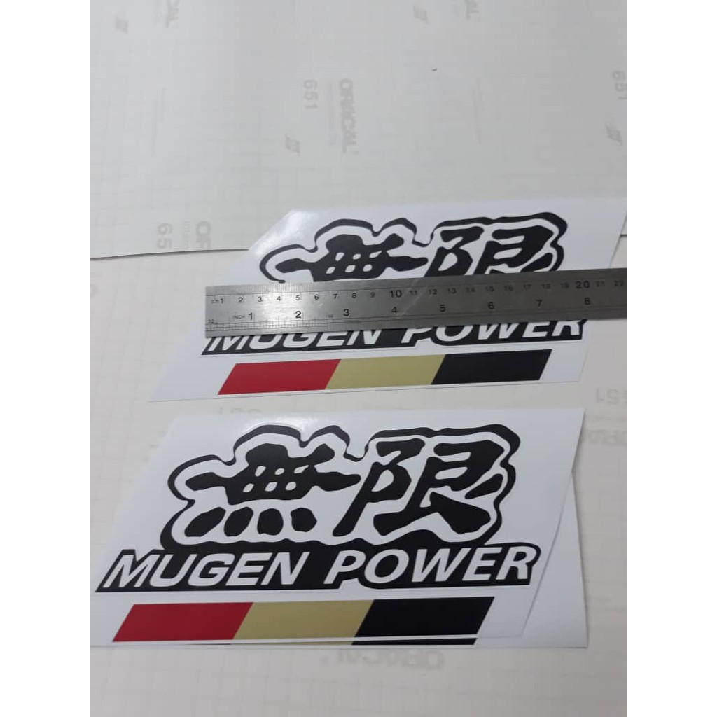 MUGEN LOGO car sticker honda bumper car sticker spoiler car sticker ...