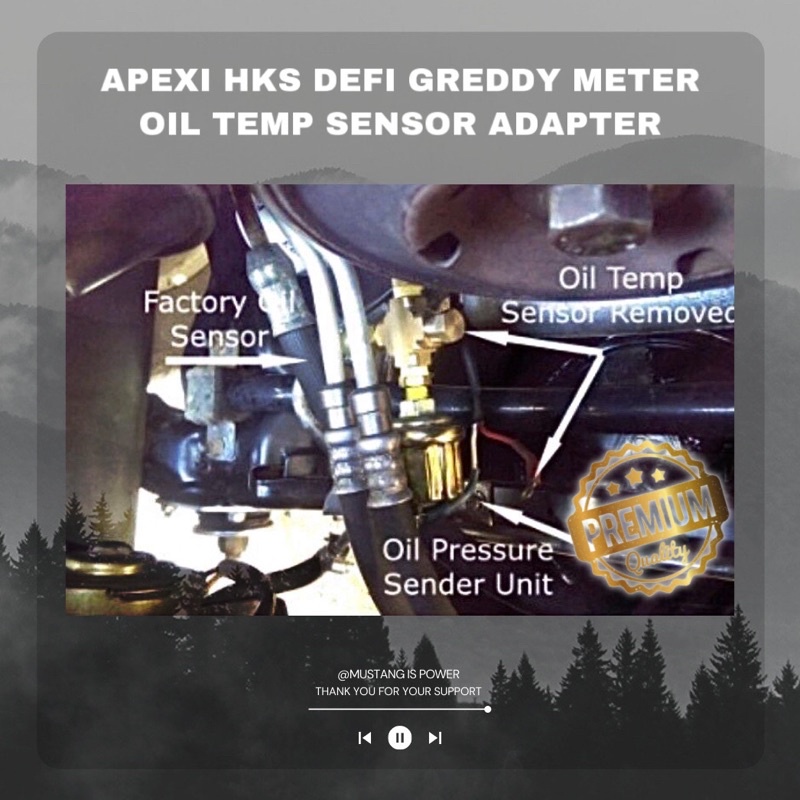 APEXI HKS DEFI GREDDY METER OIL TEMP SENSOR ADAPTER CIVIC WAJA MYVI ...