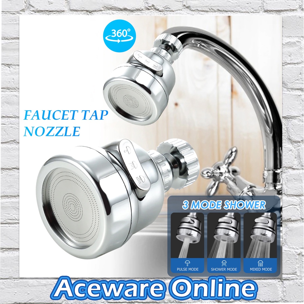 Kitchen Water Tap Faucet Extender Nozzle Stainless Steel High Pressure ...