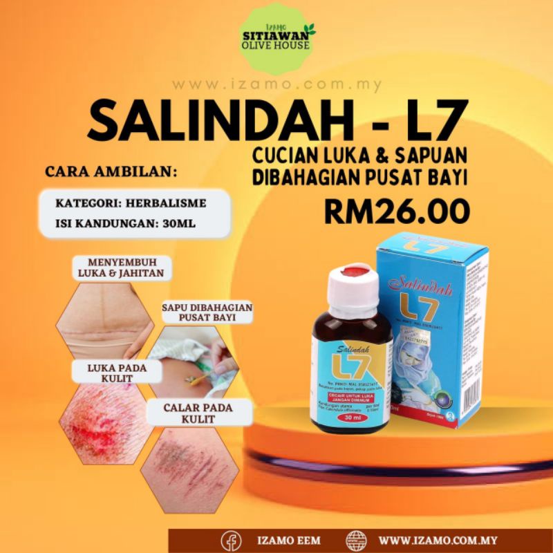 SALINDAH L7 CUCIAN LUKA DAN BERNANAH. | Shopee Malaysia