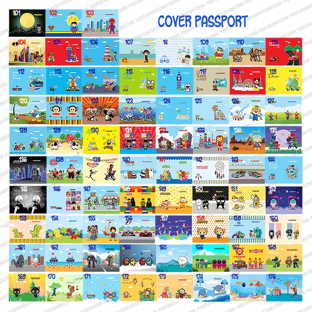 Boy Series Passport Cover Character Series Passport Book Cover | Shopee ...