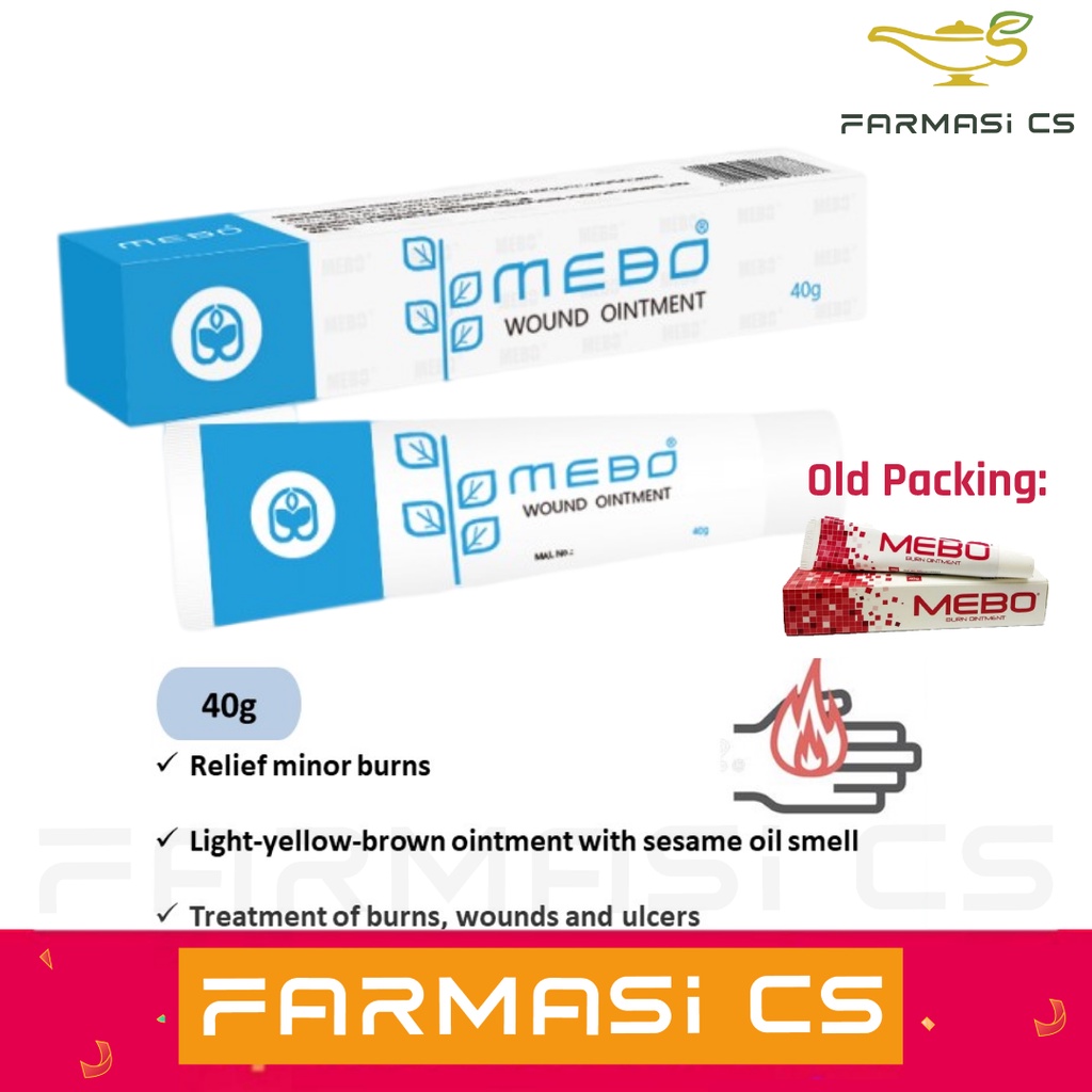 Mebo Wound Ointment 40g EXP:04/2027 wound cream / relief minor burns ...