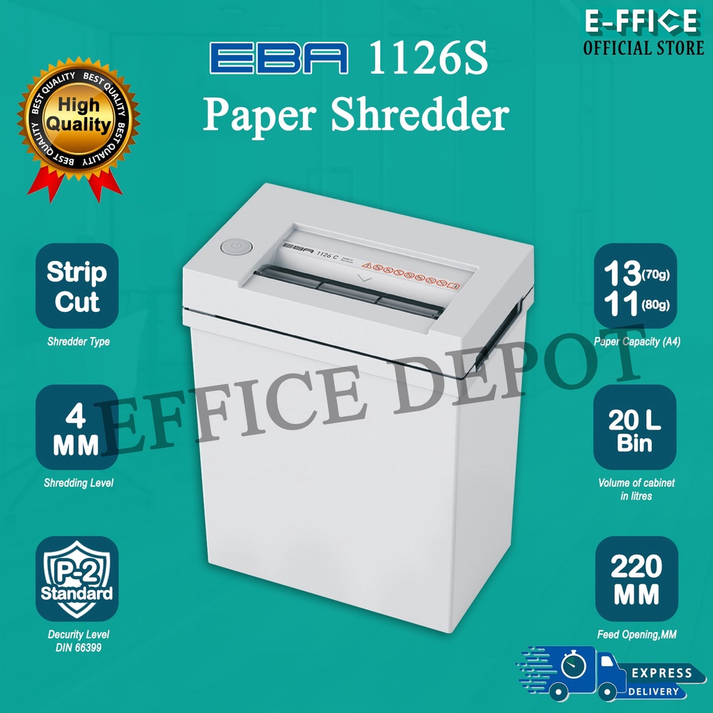 Effice Depot - EBA 1126S / 1126C Paper Shredder | Shopee Malaysia